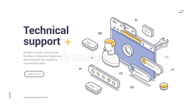 Streamlined Technical Support Banner Template for Effective Customer ...