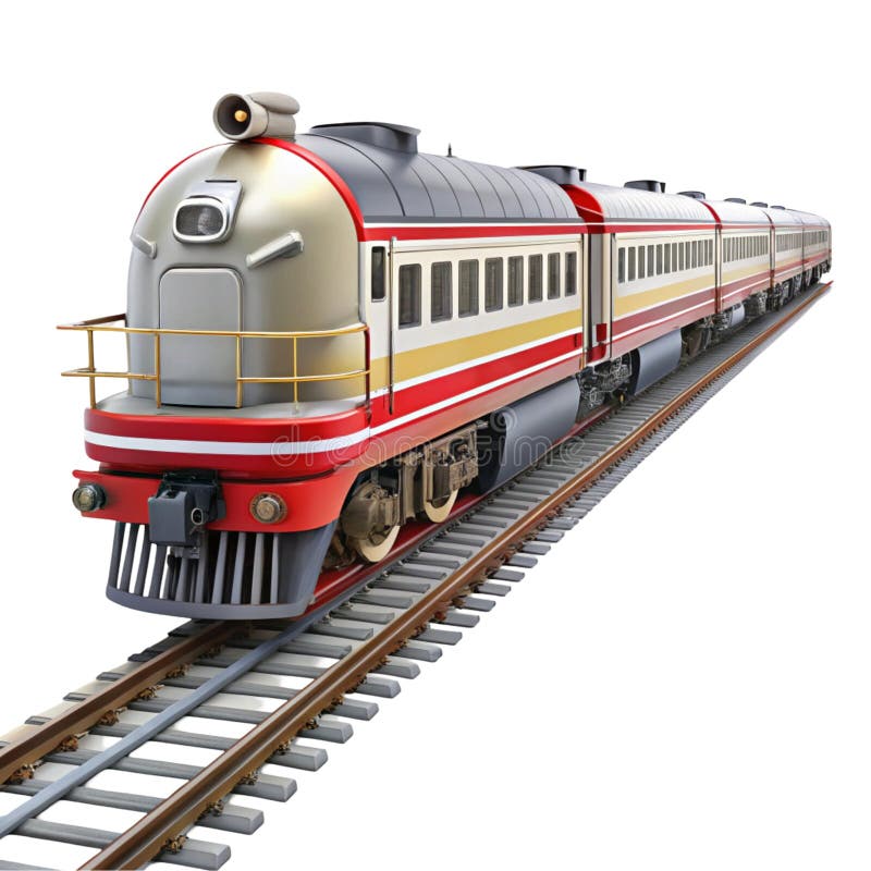 Train Isolated on Transparent Background Stock Illustration ...