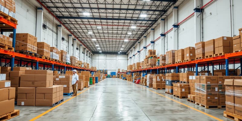 Streamlined Warehouse Distribution Center Optimizing Efficiency with ...