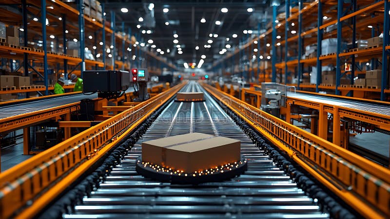 Streamlined Warehouse Fulfillment Process with Automated Conveyor ...
