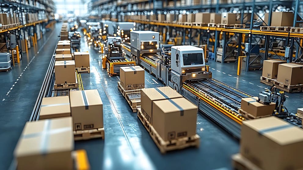 Streamlined Warehouse Fulfillment Process with Automated Systems and ...