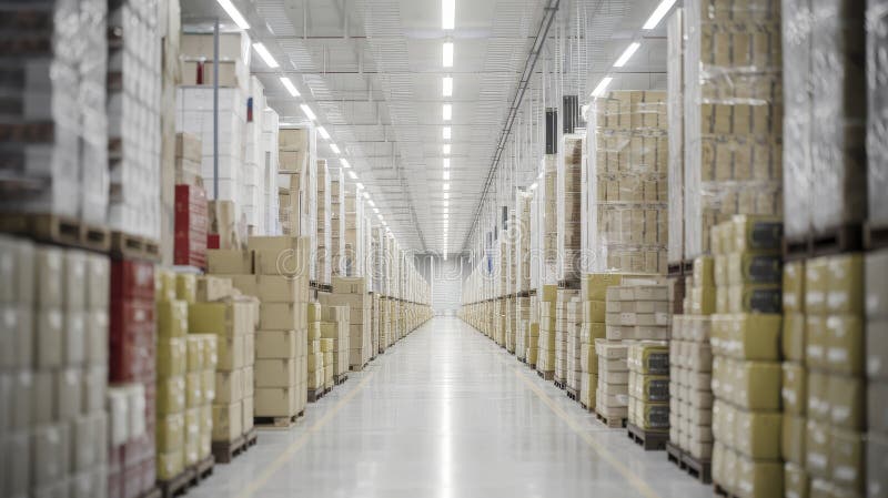 Streamlined Warehouse Operations Modern Storage Facilities Showcasing ...