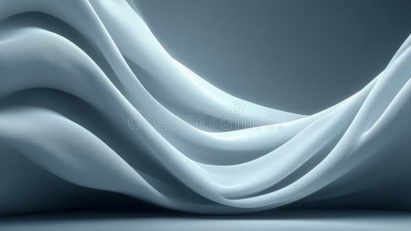 Streamlined Wave Background with Soft Blue and Grey Gradients Stock ...