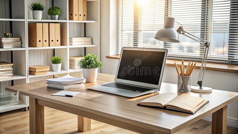 Streamlined Workspace Modern Desk Setup for Enhanced Productivity and ...