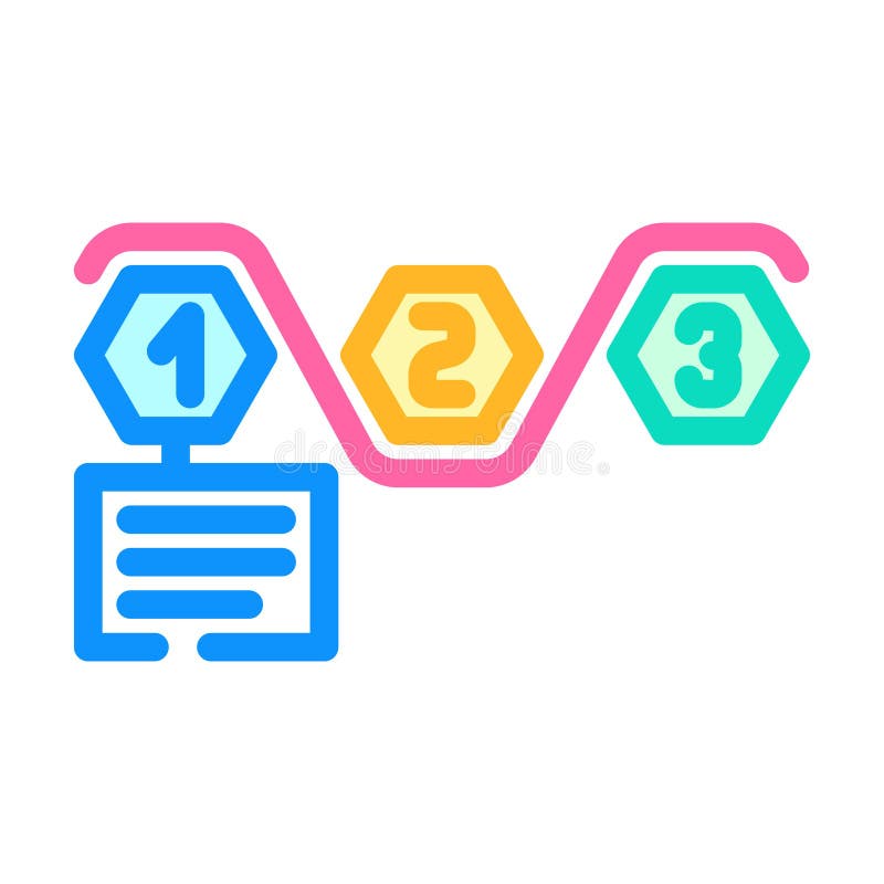 Streamlining Business Process Color Icon Vector Illustration Stock ...