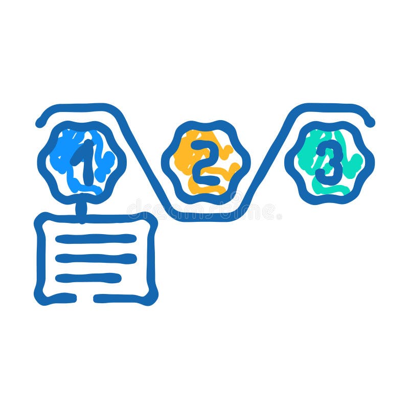 Streamlining Business Process Icon Doodle Illustration Stock Vector ...