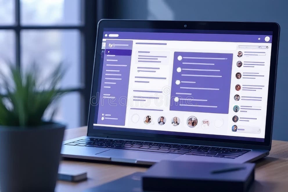 Streamlining Collaboration with Microsoft Teams Virtual Meetings Stock ...