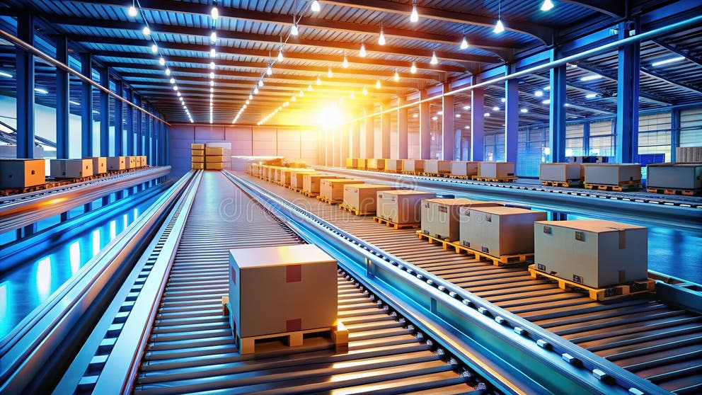 Streamlining Supply Chains an Automated Cardboard Box Conveyor System ...