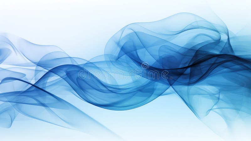 Streams Blue Smoke Transparent Background Stock Illustration ...
