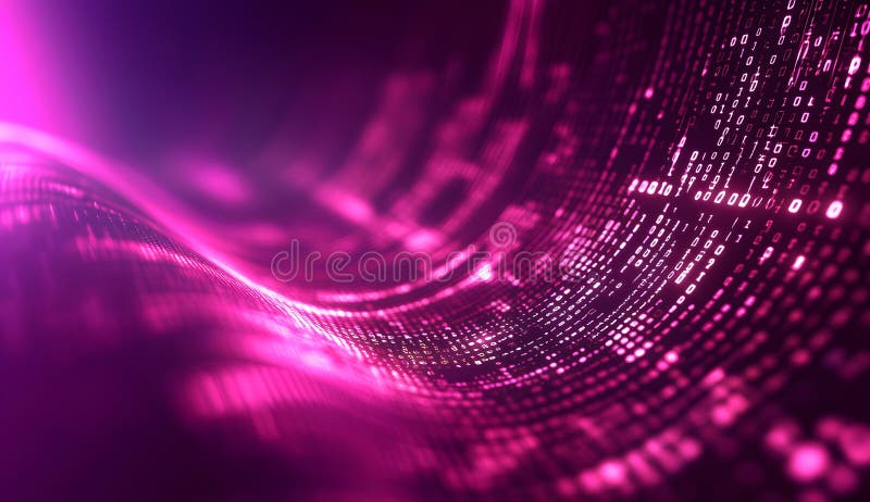 Streams of Data Flow in a Flowing Wave, Each Data Particle is a Binary ...