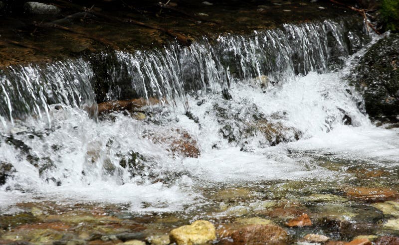 Streams Flowing in the Mountains and Forests. Stock Image - Image of ...