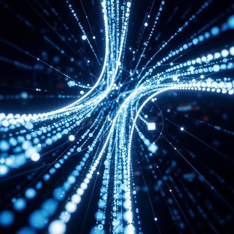 Glowing Line Streams Fiber Optics Stock Illustrations – 109 Glowing ...