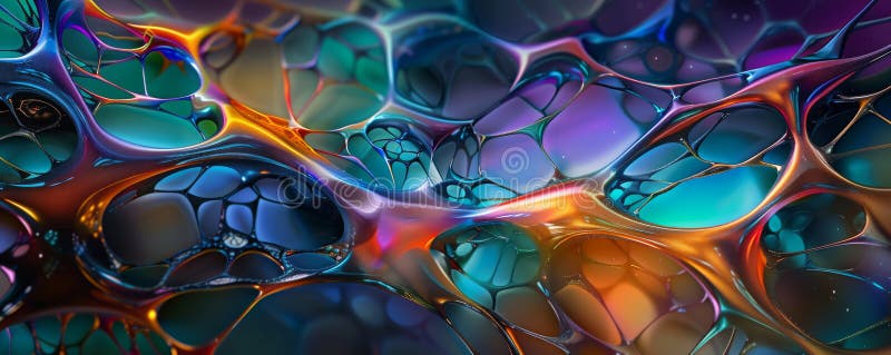 Streams of Light Trails in Rainbow Colors, Vibrant and Dynamic. Stock ...