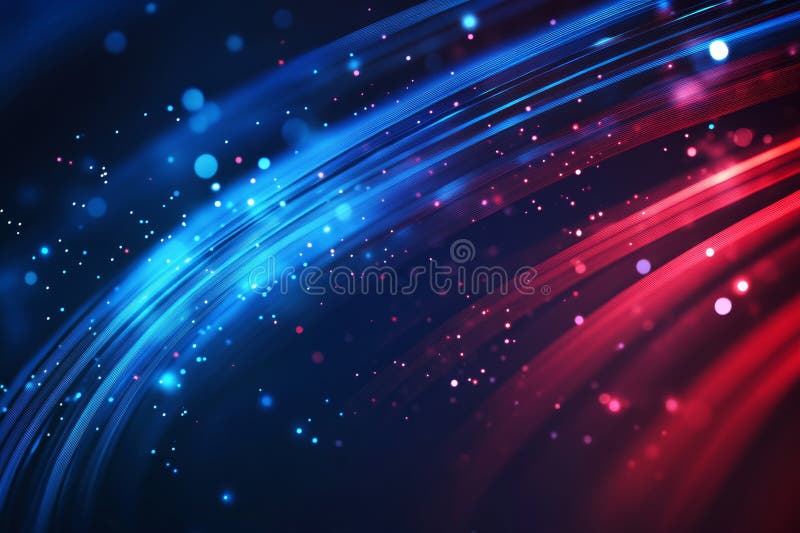 Streams of Multicolor Data Led Information Optical Connection Internet ...