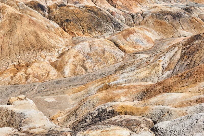 Gully in a Clay Land Devoid of Soil Soil at an Open Pit Mining Site ...