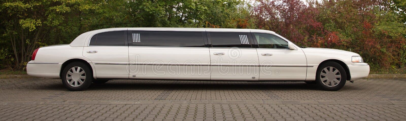 Stretch Limousine Wedding Car Stock Image - Image of chauffer, tire: 92719