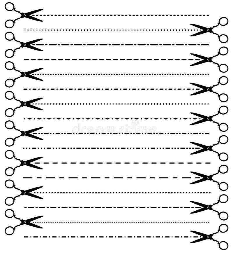 Streckade linjer vektor illustrationer. Illustration av samling - 38995252