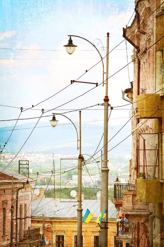 Streen stock illustration. Illustration of city, building - 24777638