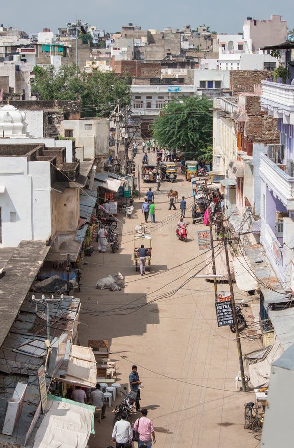 A Streen in Pushkar - Rajasthan - India Editorial Photo - Image of ...