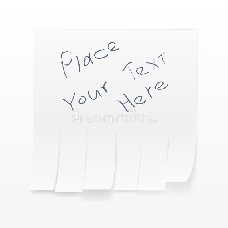 Street Advertisement with Tear-off Stripes of Paper Stock Vector ...