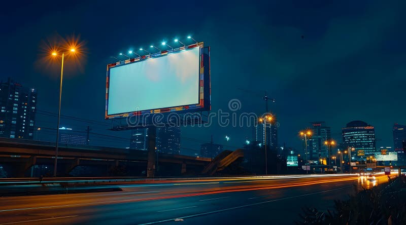 Street Advertisement Template: Empty Billboard Ready for Marketing and ...
