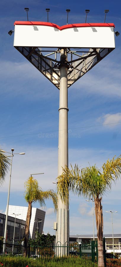 Street advertising stock image. Image of form, steel, triangular - 7600367