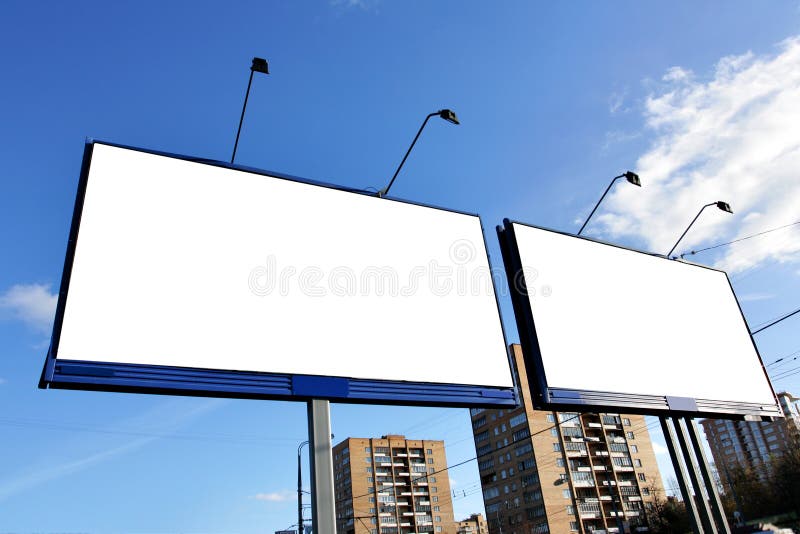 Street advertising stock image. Image of banner, background - 8450753