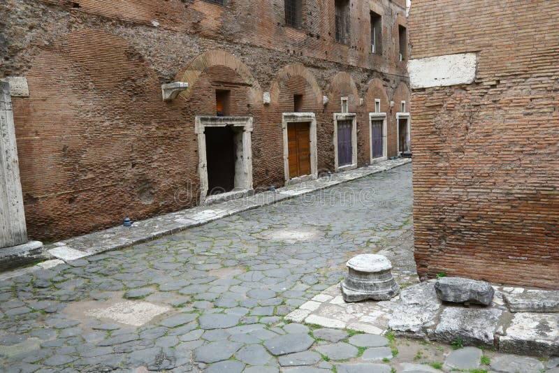 Street of ancient Rome stock image. Image of italy, street - 54964457