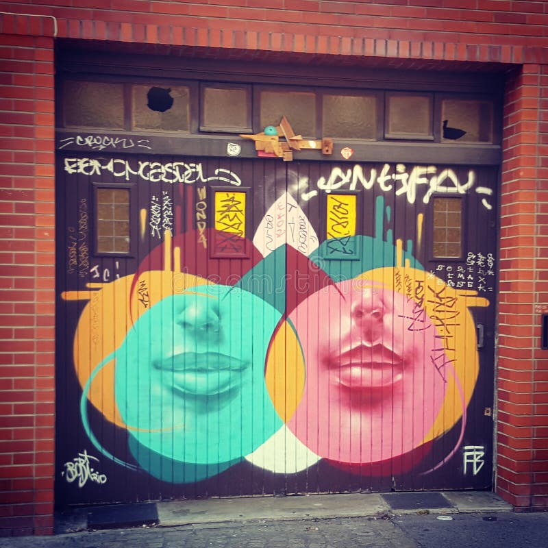 Street Art editorial stock photo. Image of garage, graffiti - 98141943