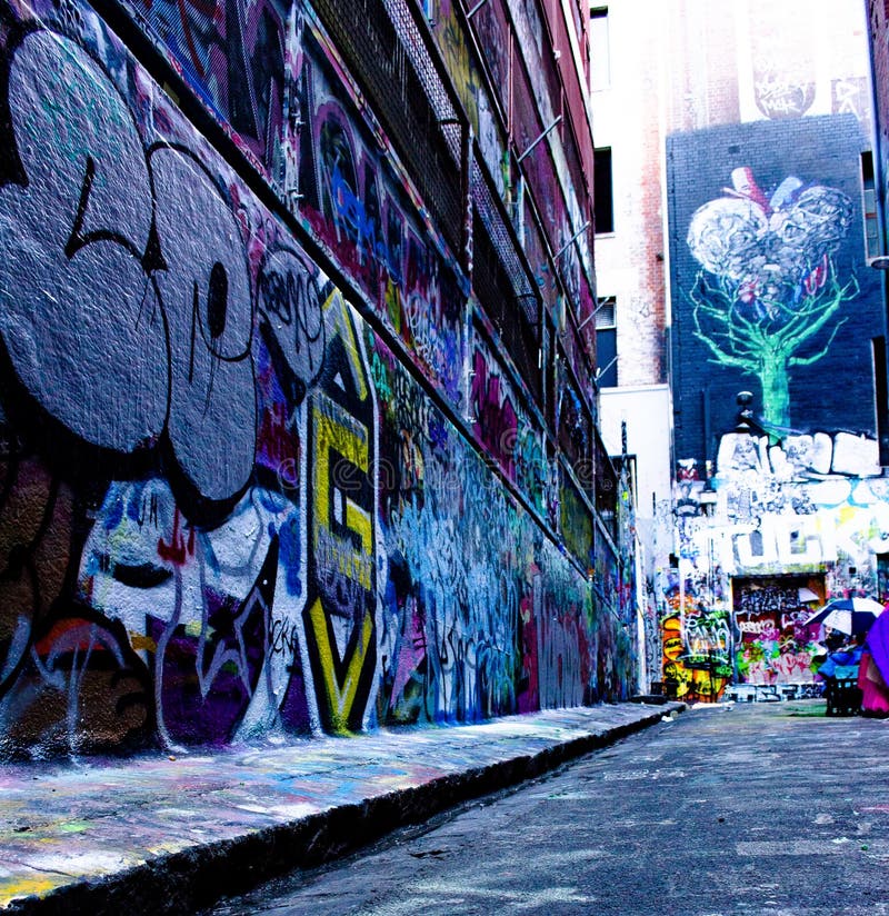 Street Art Melbourne 2 editorial stock photo. Image of melbourne ...