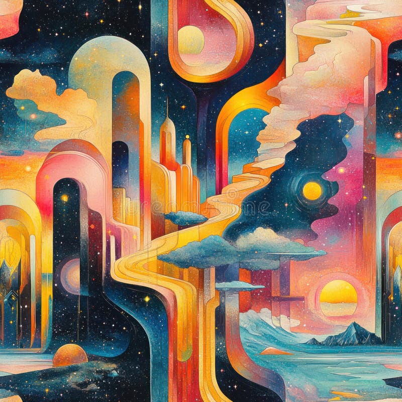 Street Art Mural a Vibrant Street Art Scene Capturing the Essenc Stock ...