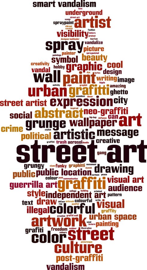 Street art word cloud stock vector. Illustration of public - 279863183