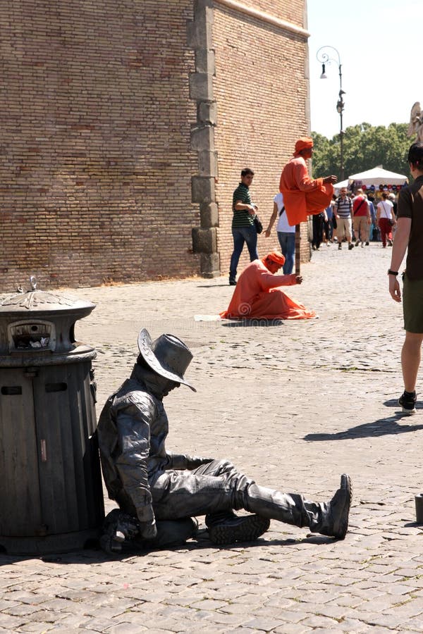 Street artist Rome Italy editorial image. Image of street - 54500735