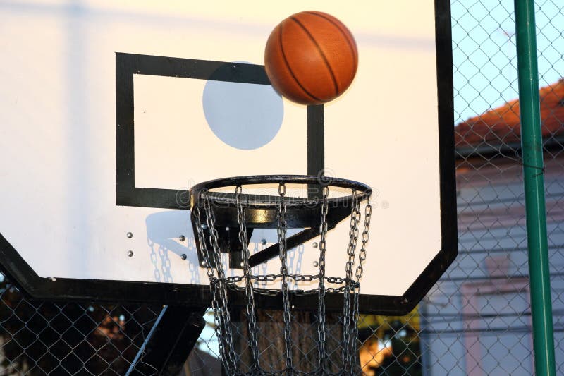 Street ball stock photo. Image of brown, precision, black - 26688054