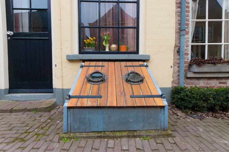 Street basement doorway stock photo. Image of storehouse - 18886530