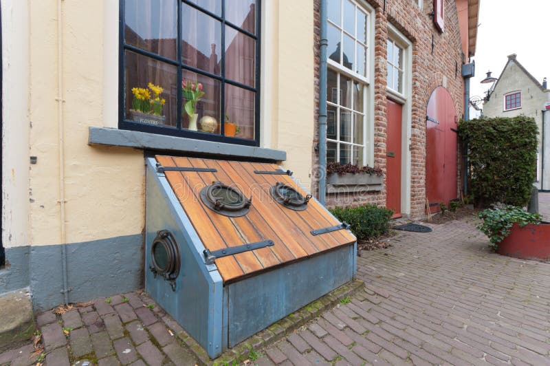 Street basement doorway stock photo. Image of area, basement - 18886544