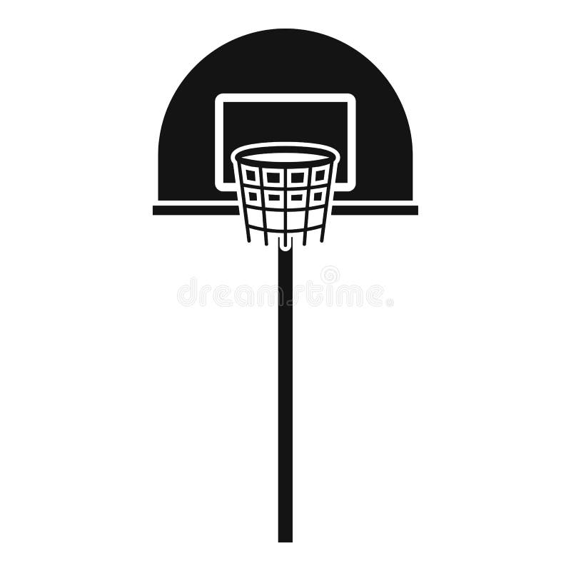 Street Basketball Hoop Icon, Simple Style Stock Vector - Illustration ...