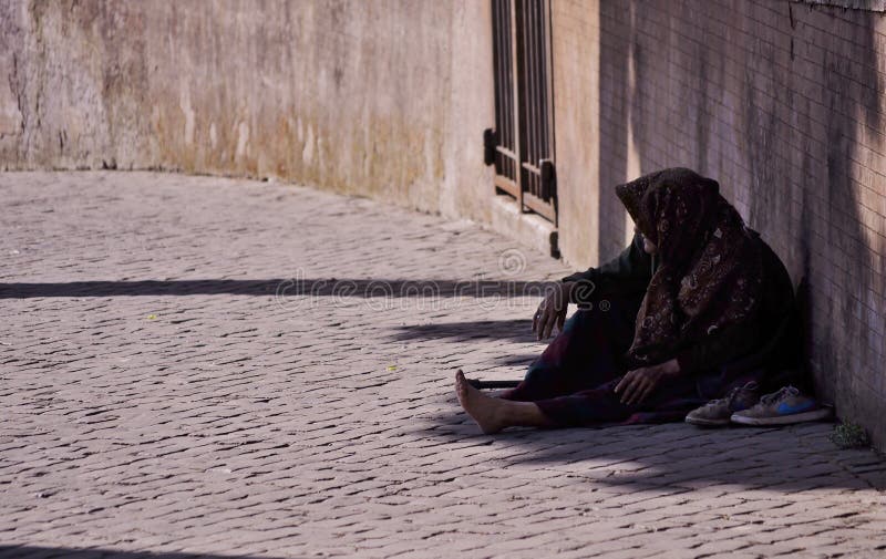 Street beggar stock image. Image of jobless, woman, homeless - 83078837