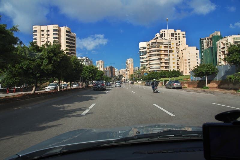 The Street in Beirut City, Lebanon Editorial Photography - Image of ...