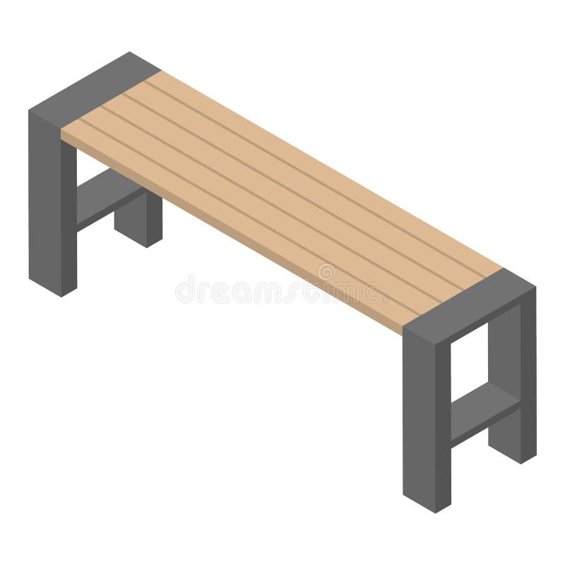 Street Bench Icon, Simple Style Stock Vector - Illustration of object ...