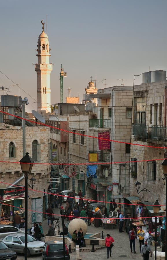 Street in Bethlehem. Palestinian Territories Editorial Image - Image of ...