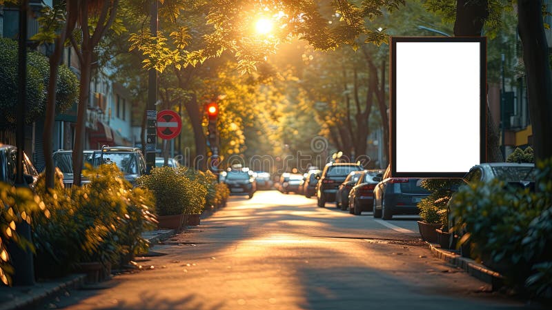 A Street Billboard Mockup Featuring a Bold and Dynamic Ad, Attracting ...
