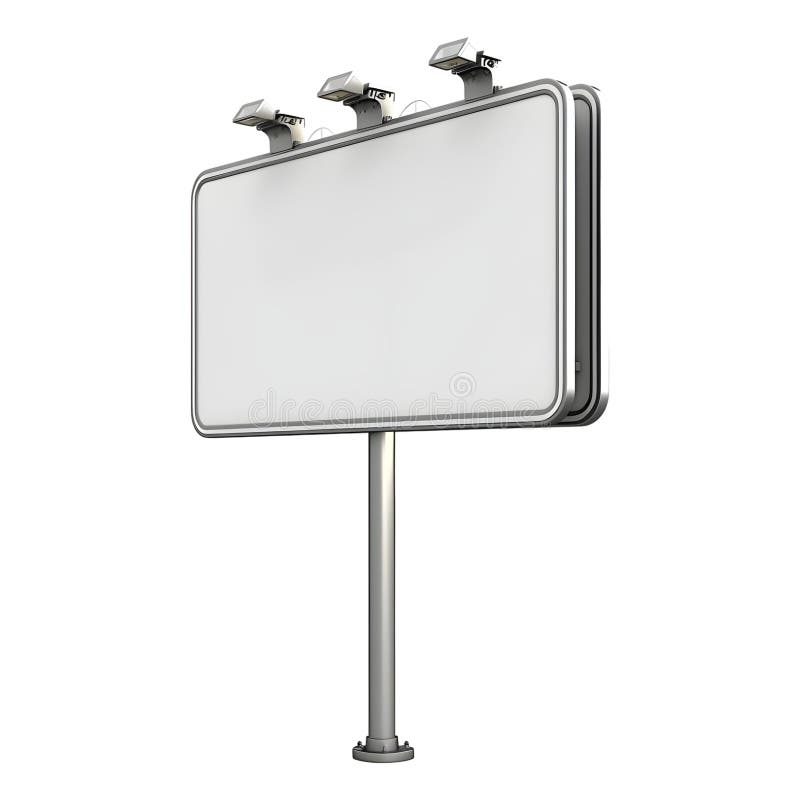 Street Billboard Mockup on Transparent Background - Ai Generated Stock ...