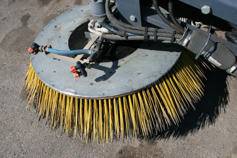 Street brush stock image. Image of wheel, floor, sweeping - 21060493