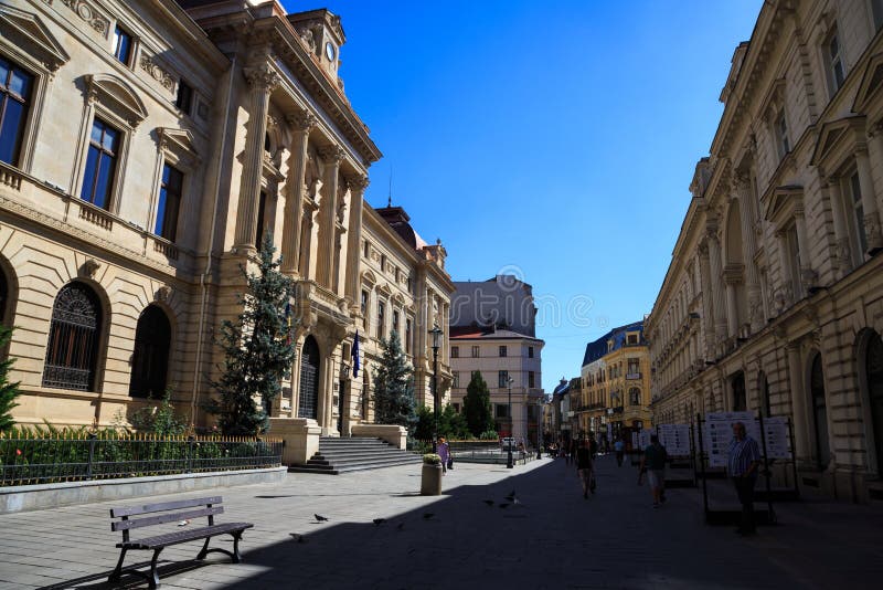 Street of the Bucharest City, Romania Editorial Photography - Image of ...