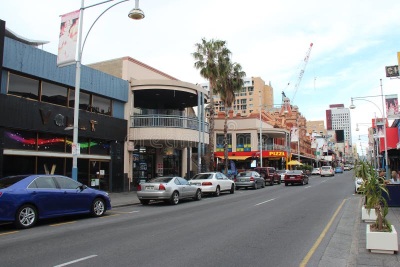 Street and Buildings in Adelaide - Australia Editorial Photo - Image of ...