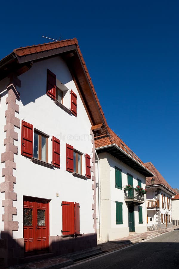 Street of Burguete stock image. Image of burguete, travels - 21881055