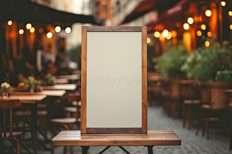 Street Cafe Menu stock illustration. Illustration of advertisement ...