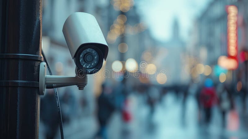 Street Camera Watching People Stock Image - Image of mobile, smartphone ...