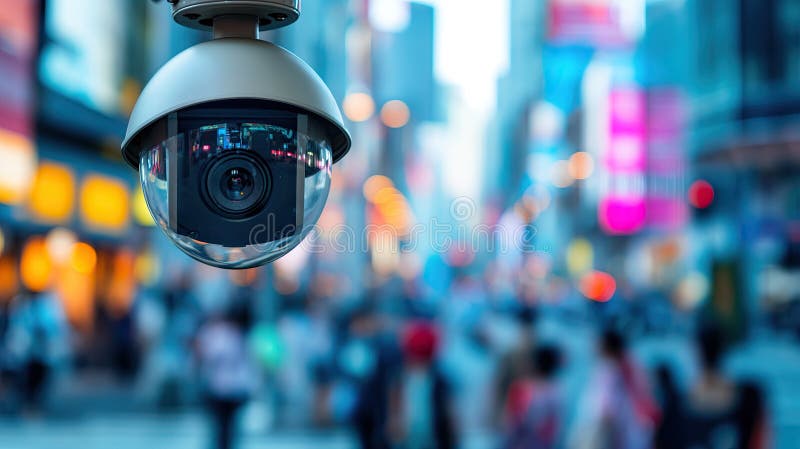 Street Camera Watching People Stock Photo - Image of lifestyle ...